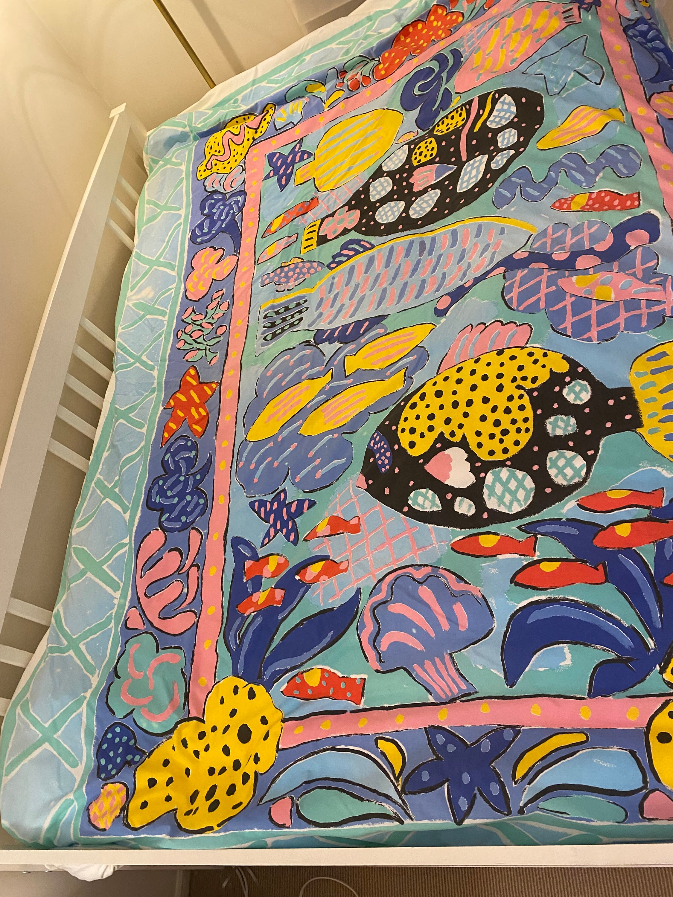 Rare Vintage Ken Done 1985 Group of Fishes Reversible Duvet - Etsy