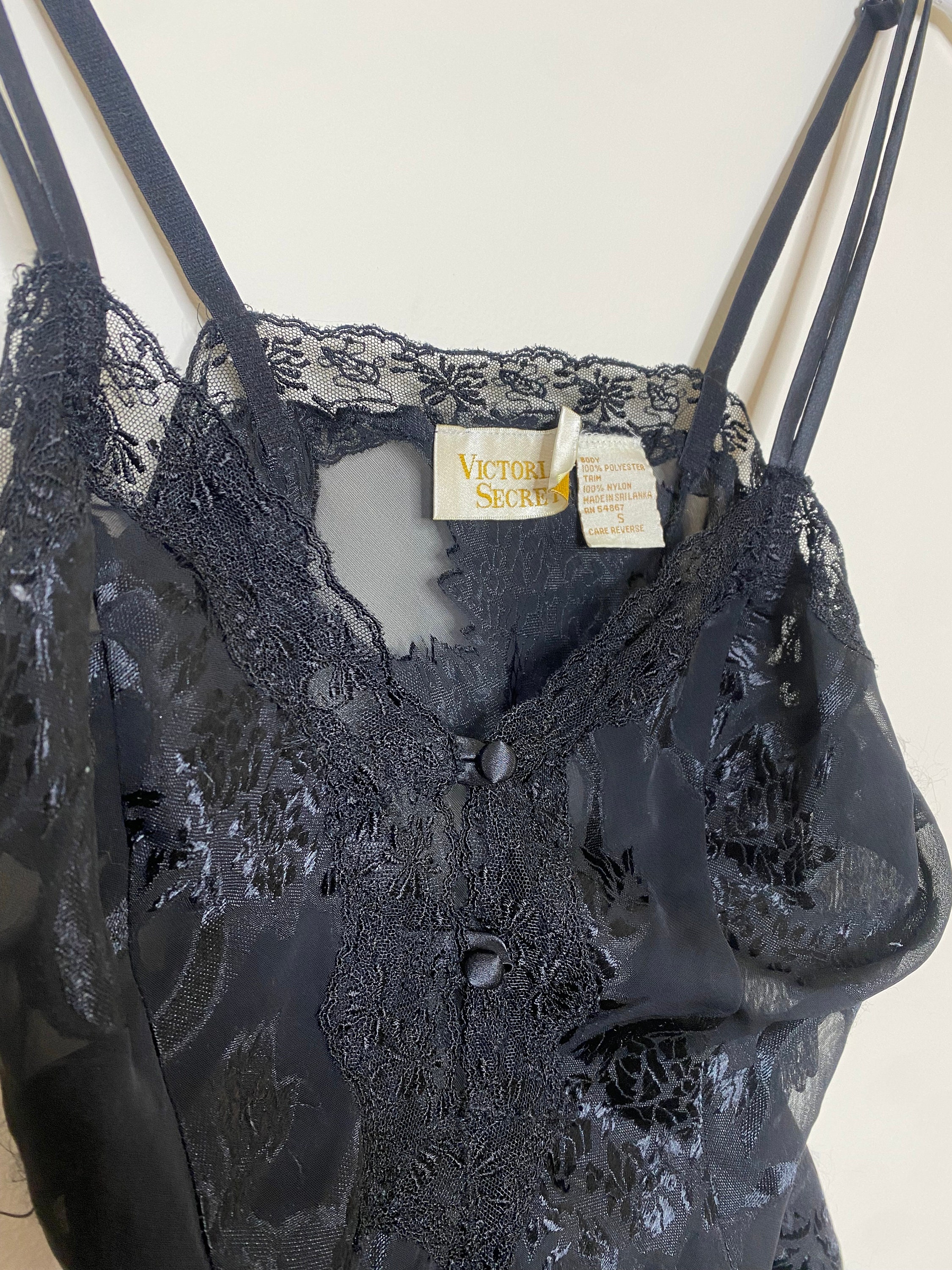 Vintage 90s Victorias Secret Black Lace Silk Teddy Onesie - Etsy