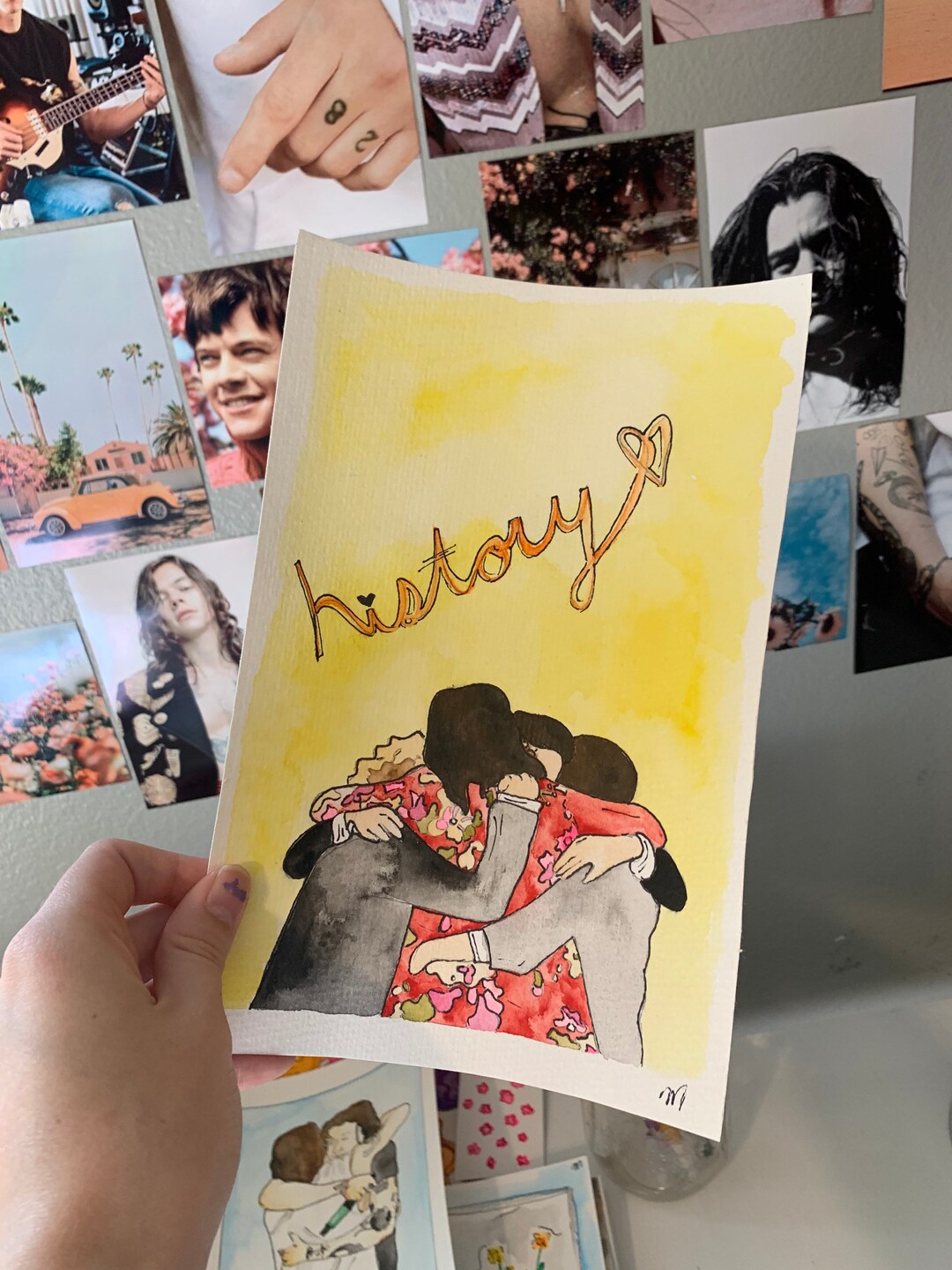 One Direction history Watercolor - Etsy
