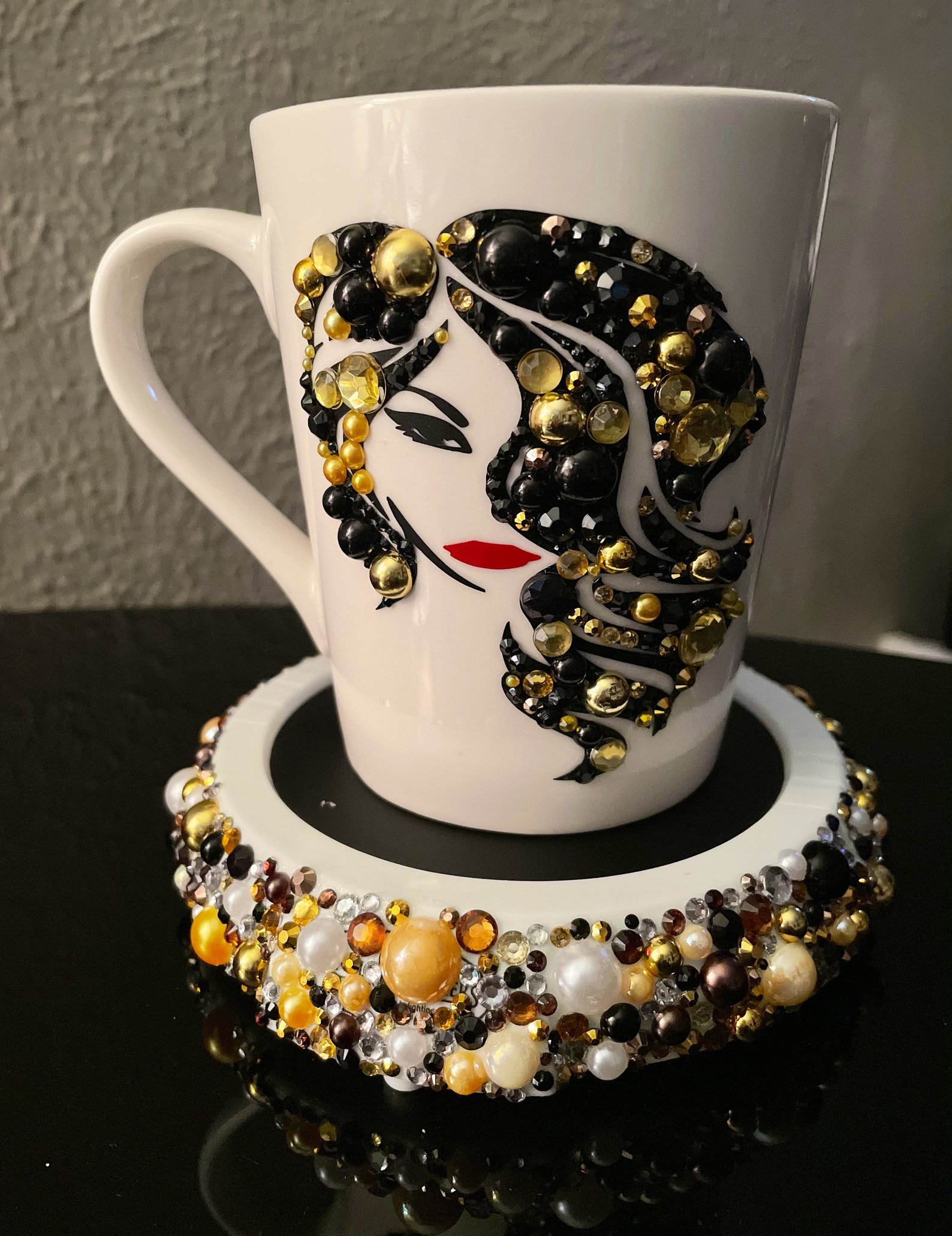 Personalized Bling Coffee Mug - Etsy