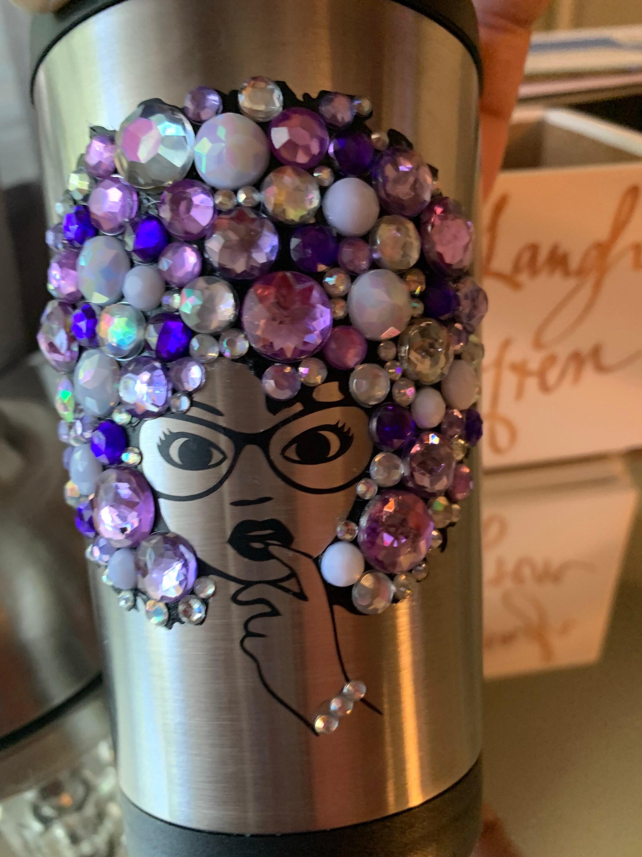 Personalized Bling Team Travel Cup - Etsy