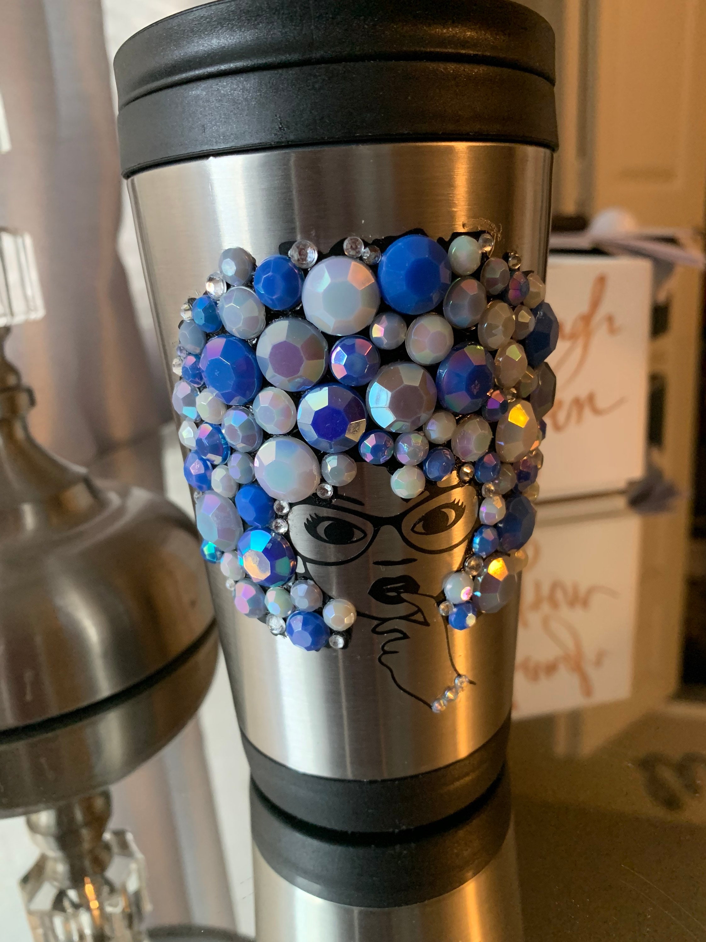 Personalized Bling Team Travel Cup - Etsy
