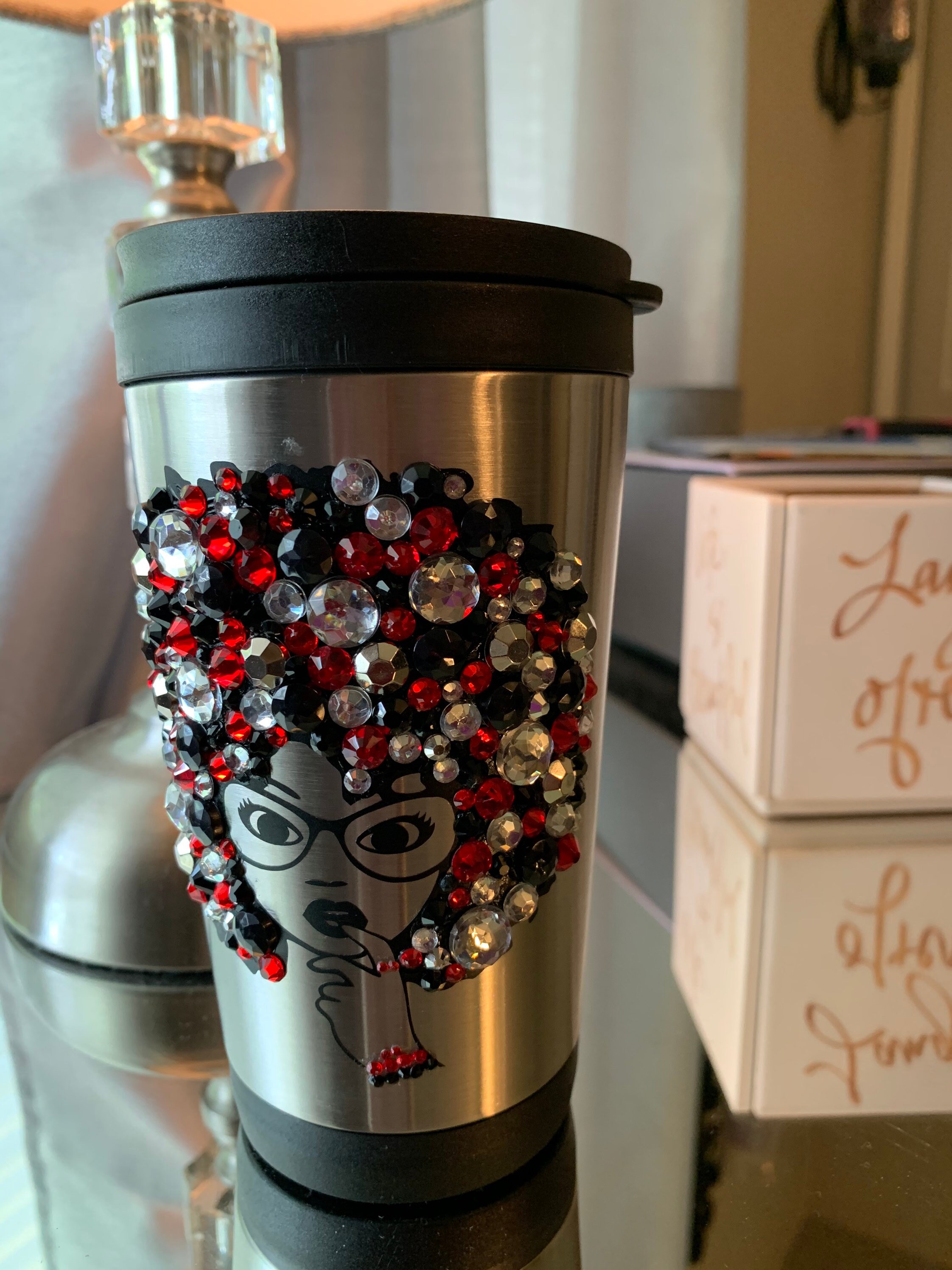 Personalized Bling Team Travel Cup - Etsy