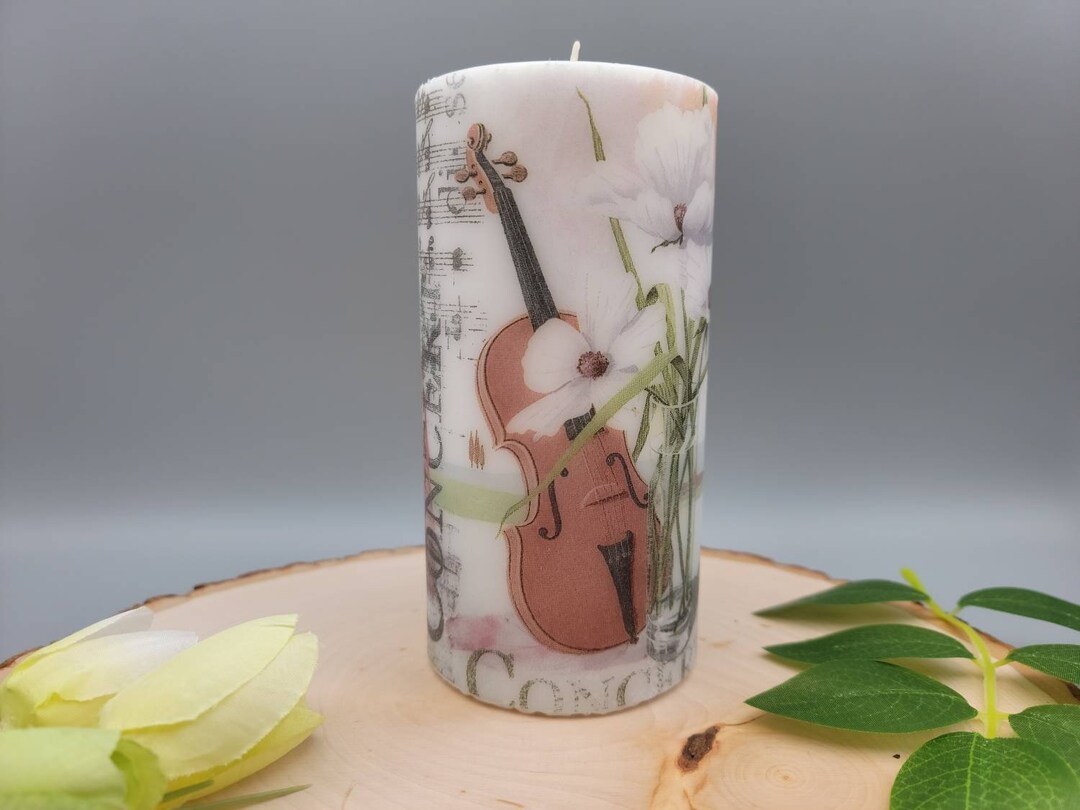 Decorative Candle, Classical Music Gift, Music Candle, Music Lover Gift ...