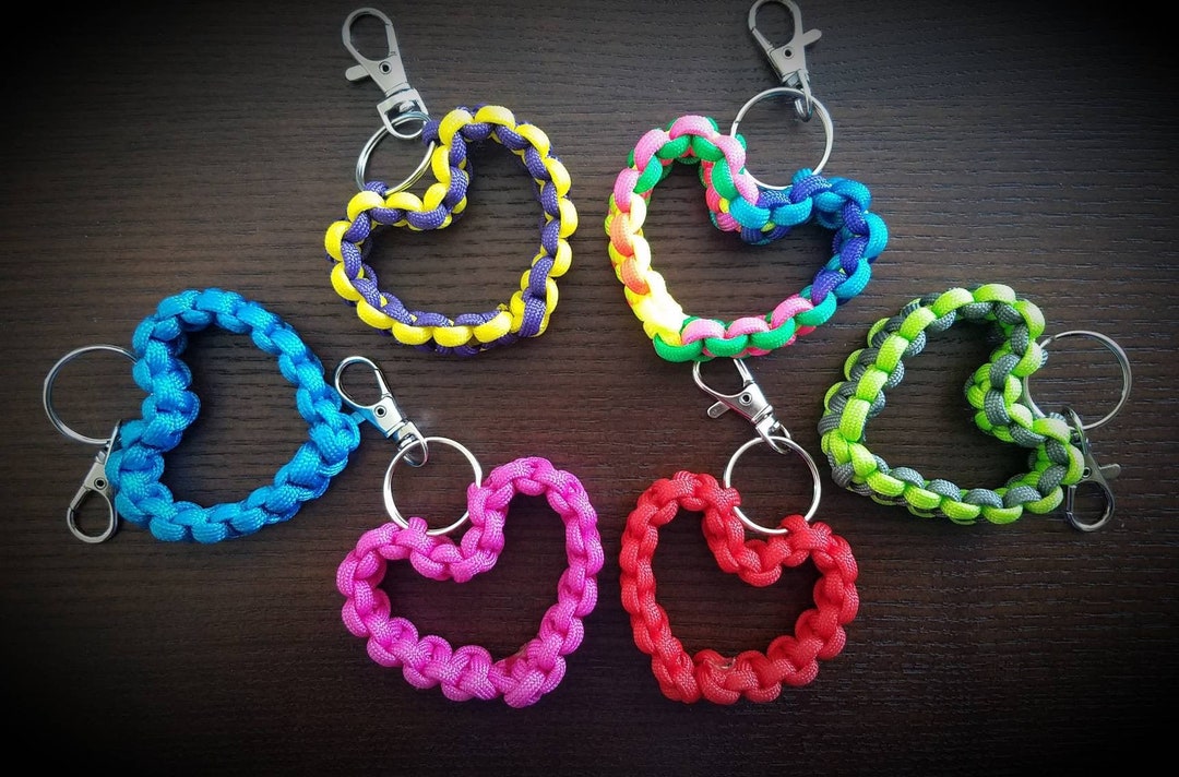 Keychain Party Favor for Kids, Heart Keychain, Children Keychain, Kids ...
