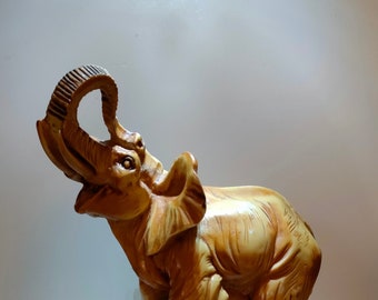 Faux Ivory Elephant | Etsy