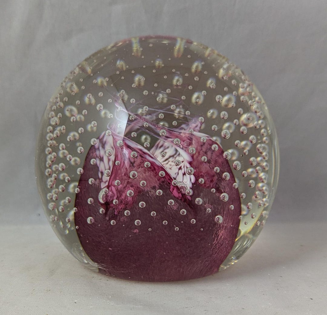 Caithness Vintage Collectable Glass Paperweight -"cauldron" - Ruby ...