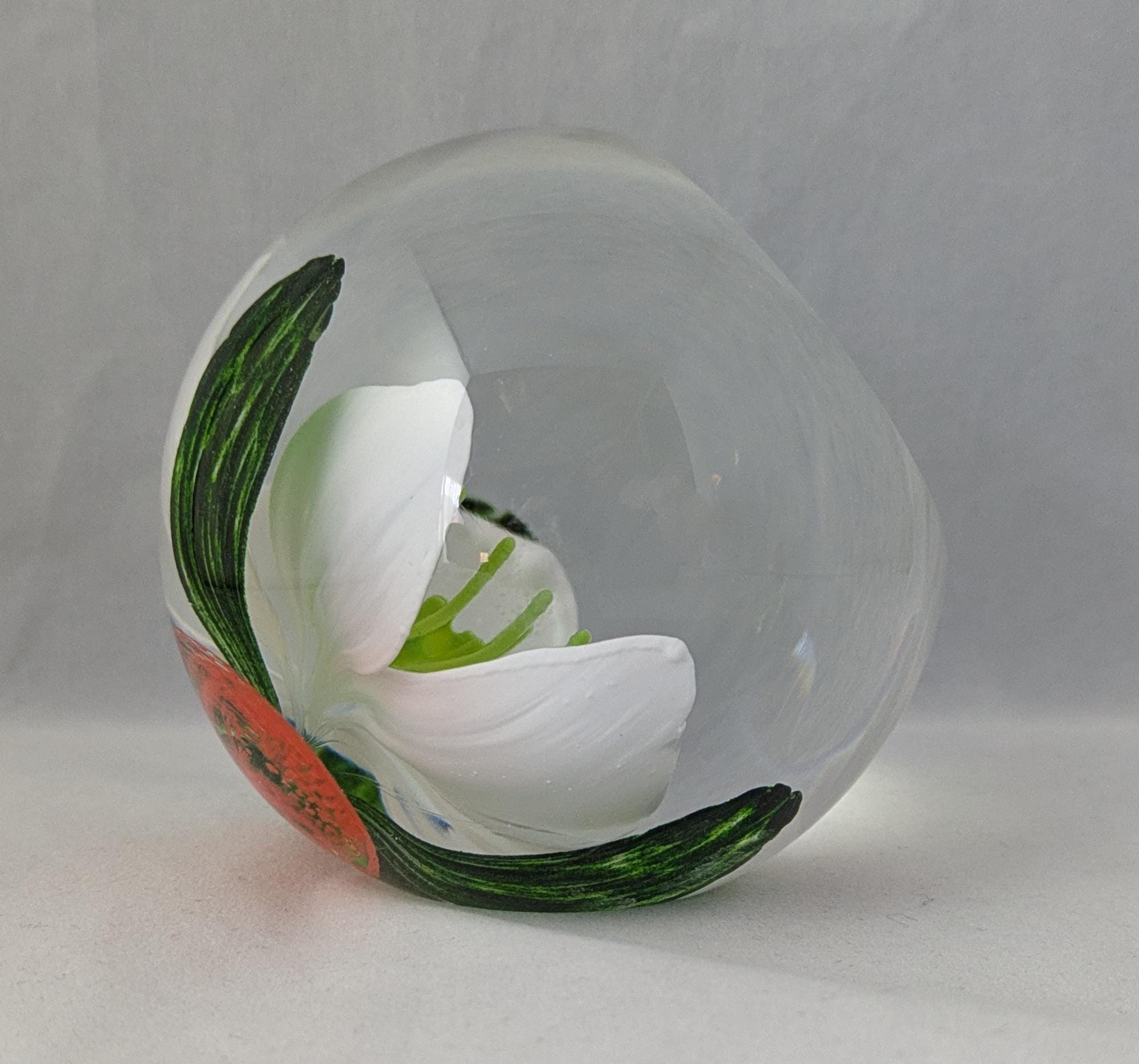 Vintage Collectable Caithness Glass Paperweight - "festive Rose ...