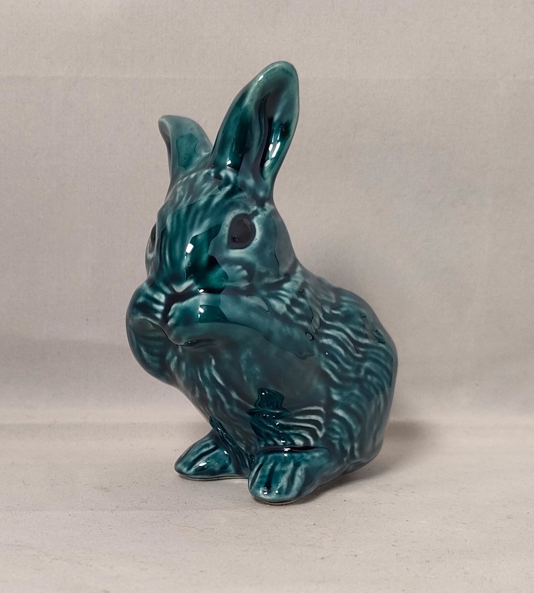 Vintage Collectable Blue Poole Pottery Rabbit - Washing - Etsy