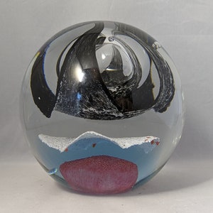 Large Studio Glass Spherical Paperweight - Etsy