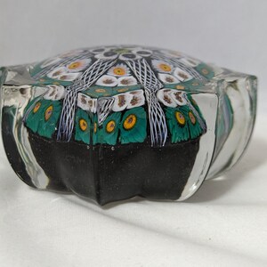 Strathearn Vintage Collectable Fluted Glass Millefiori Paperweight - Etsy