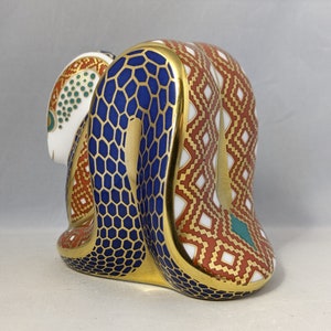 Royal Crown Derby Snake Paperweight - Etsy