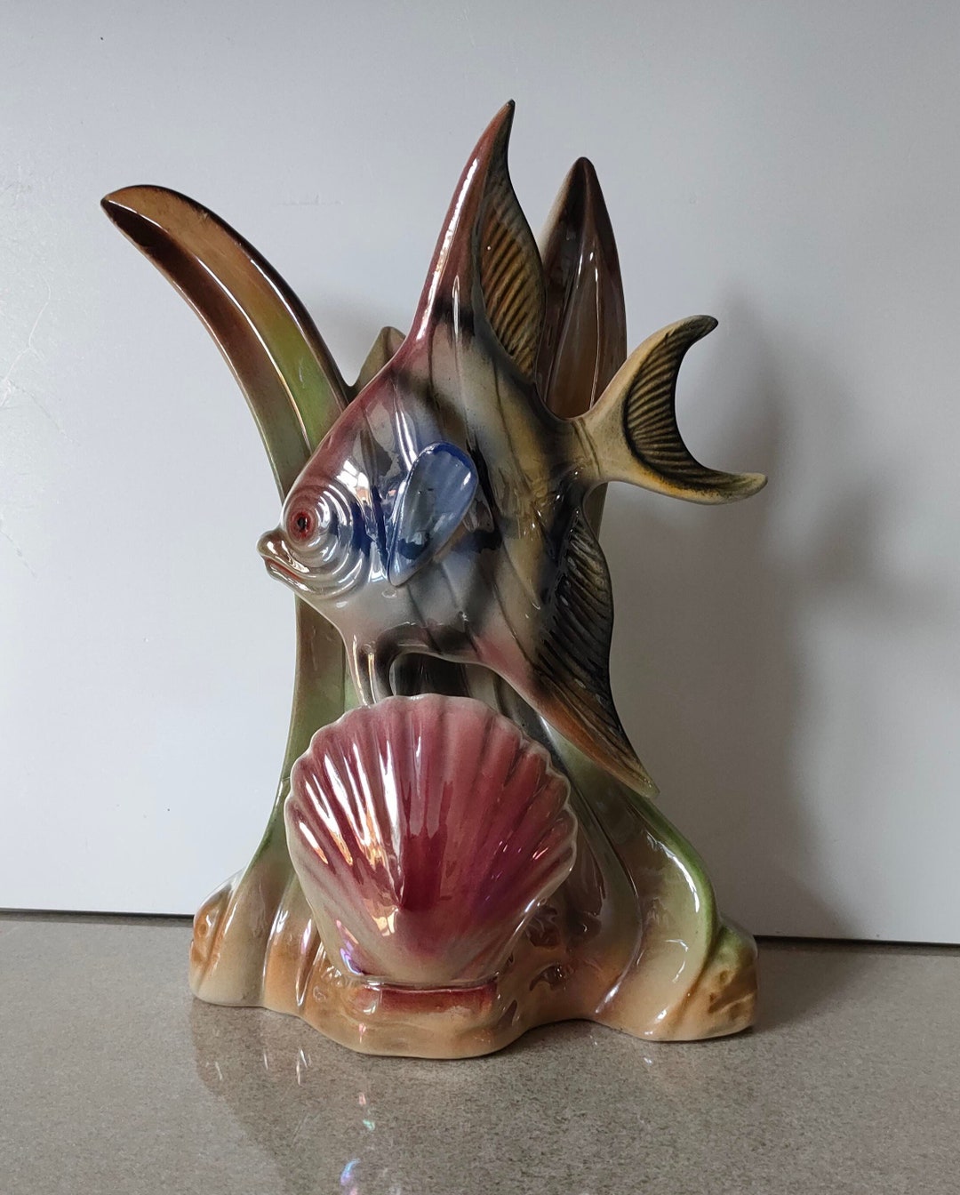 Vintage Porcelain Fish Sculpture by H. Bequet, Quaregnon, Belgium - Etsy