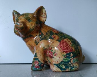 Large Ceramic Pig | Etsy
