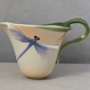 Collectable Franz Porcelain Dragonfly Cup & Saucer Set - Etsy