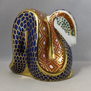 Royal Crown Derby Snake Paperweight - Etsy