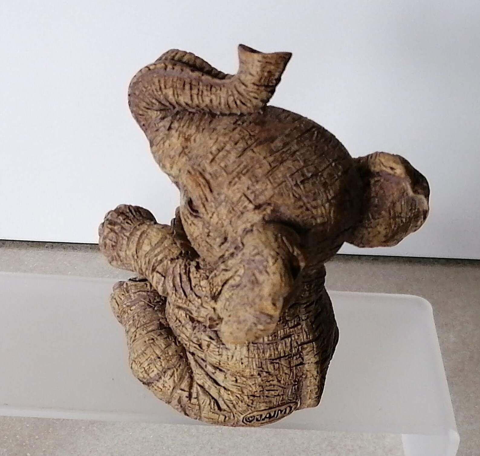 Baby Elephant Art Sculpture-Figurine by Chinese Artist Jaimy | Etsy