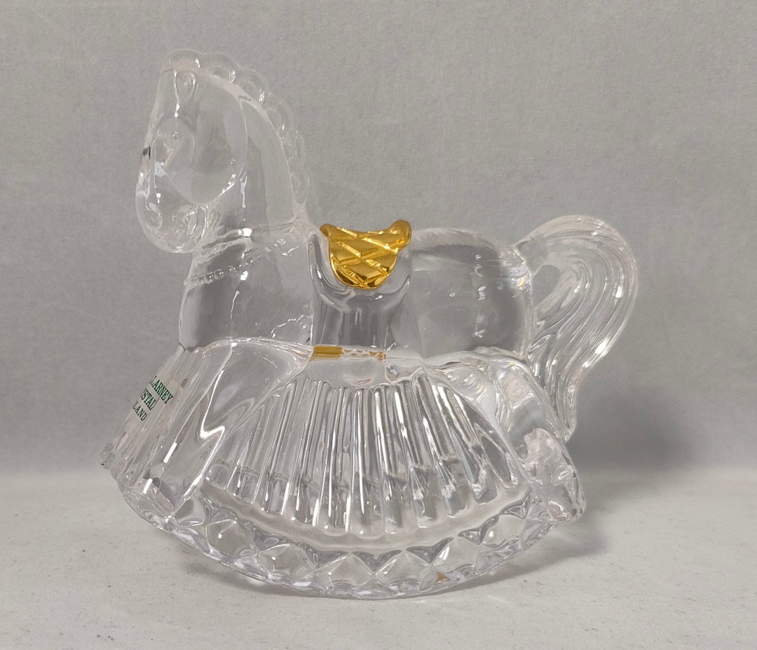 Killarney Crystal Rocking Horse Paperweight or Ornament - Etsy