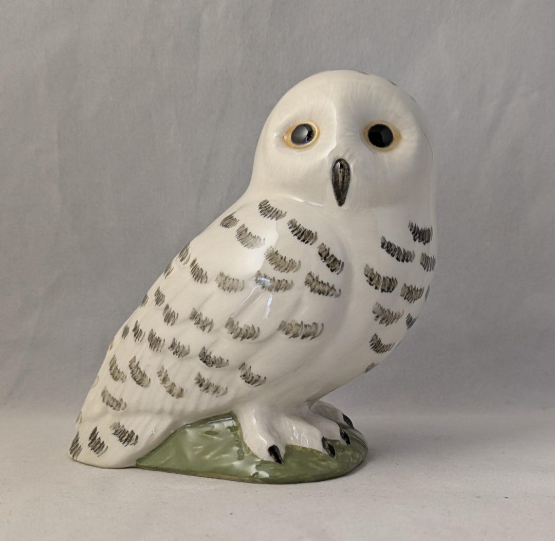 Collectable Quail Pottery Snowy Owl - Etsy