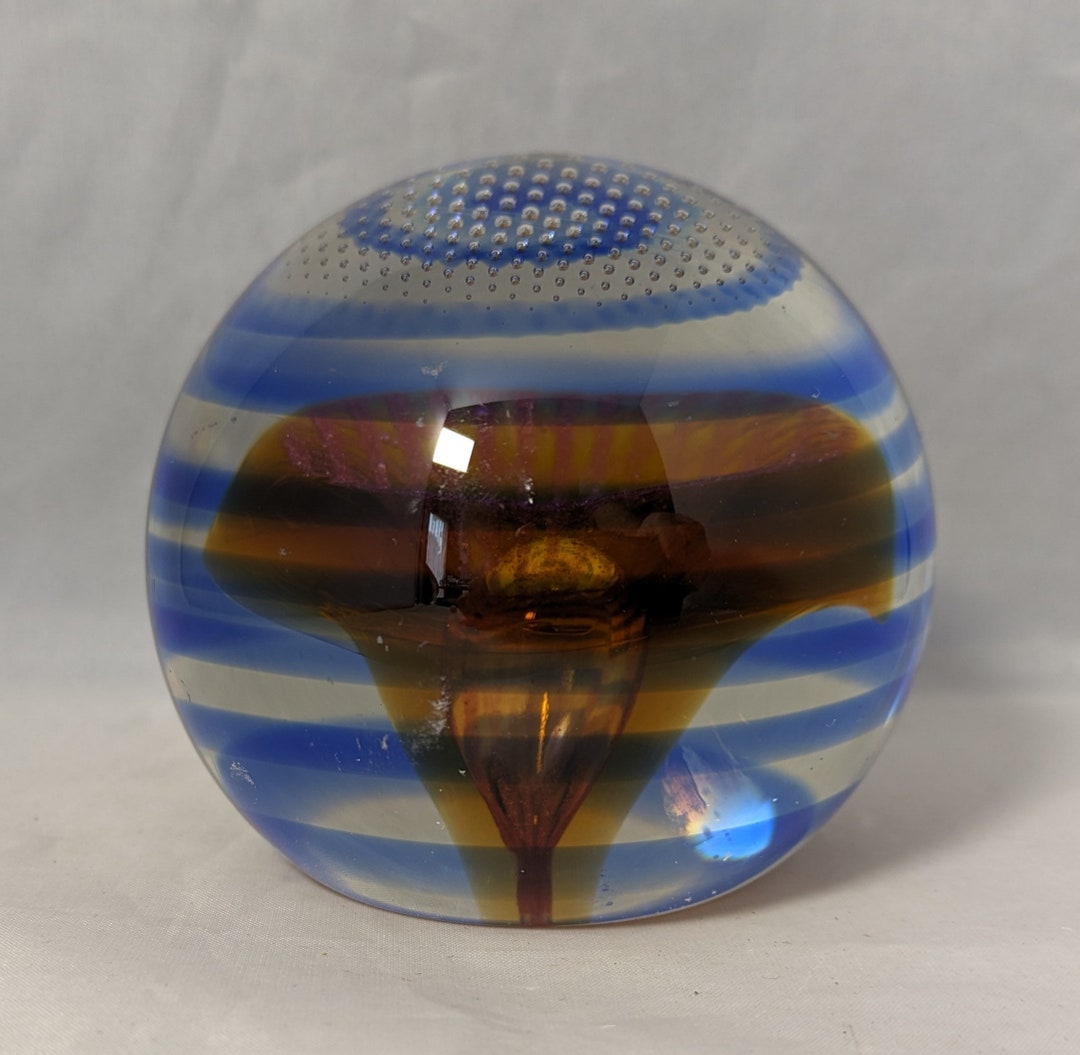 Vintage Collectable Caithness Glass Paperweight - Inner Circle - Signed ...