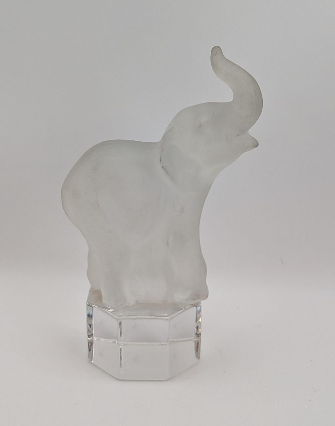 Vintage Collectable Goebel Frosted Art Glass Elephant Paperweight - Etsy