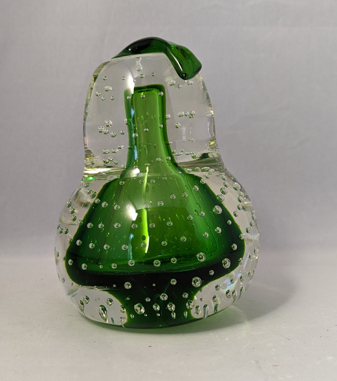 Vintage Collectable Murano(?) Glass Pear Shaped Paperweight - Etsy