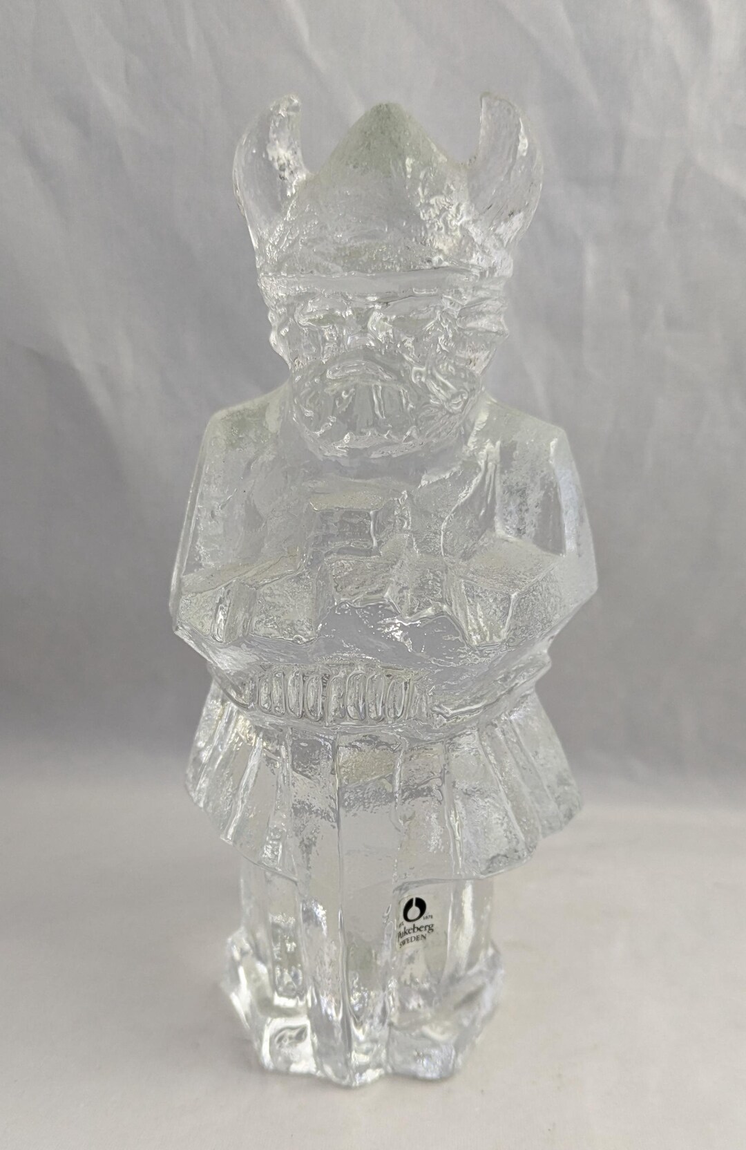 Vintage Collectable Swedish Glass Viking Paperweight by Pukeberg - Etsy