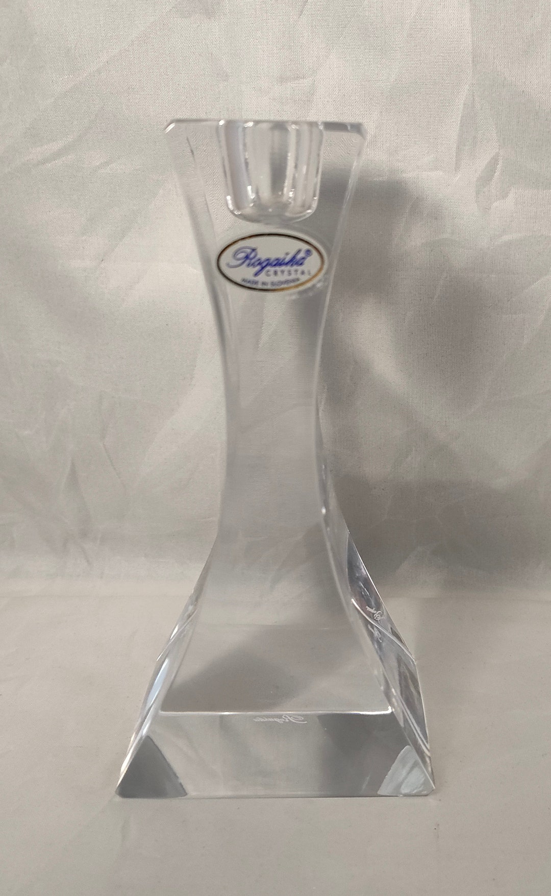 Rogaska Crystal Gondola Candlestick - Etsy