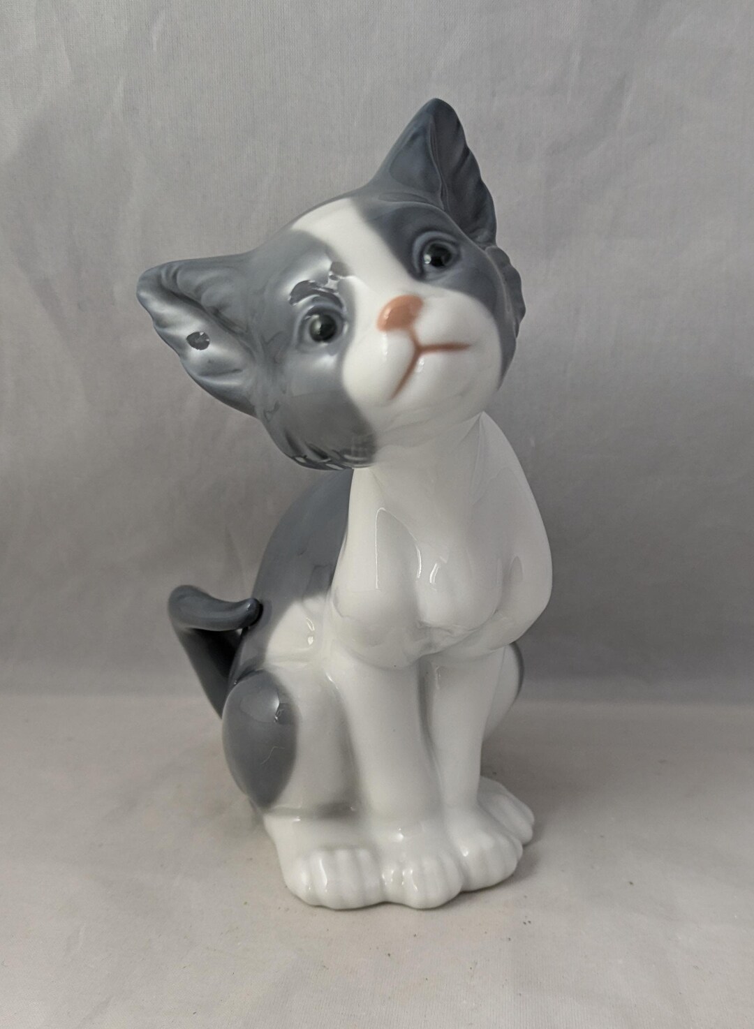 Vintage Collectable Lladro Cat Figure - "feed Me" #5113 - Etsy