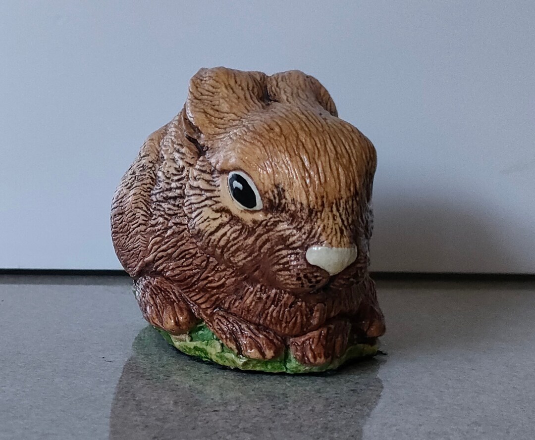Vintage Collectable Pottery Rabbit Figure - Etsy