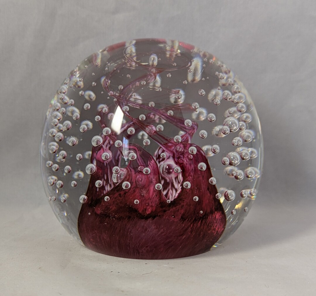 Caithness Unsigned Vintage Collectable Glass Paperweight - Cauldron ...