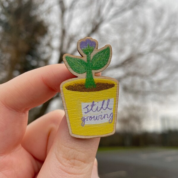 Flower Pot Buttons - Etsy