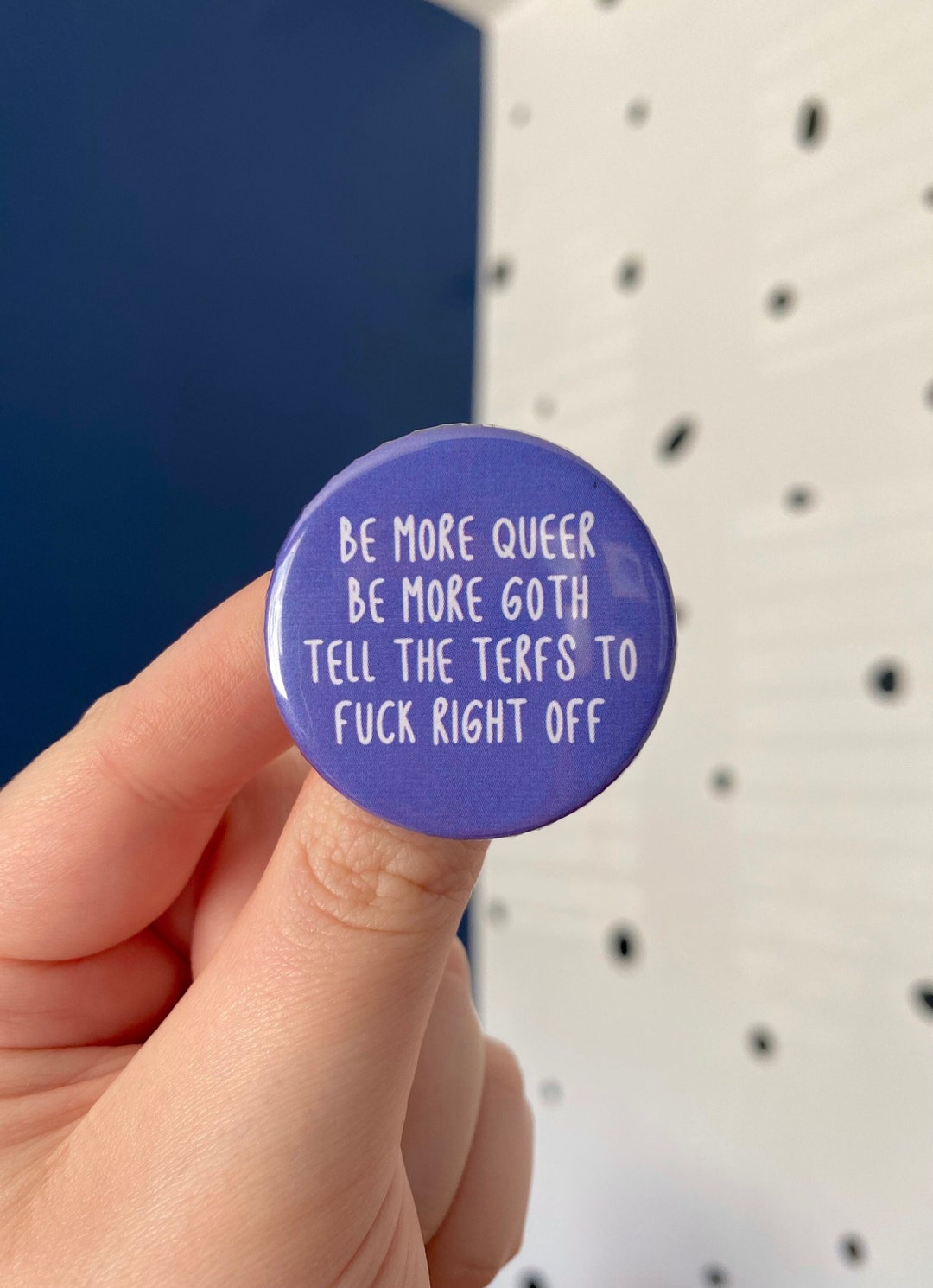Anti Terf Badge Trans Rights Pin Trans Pride Queer Pin - Etsy
