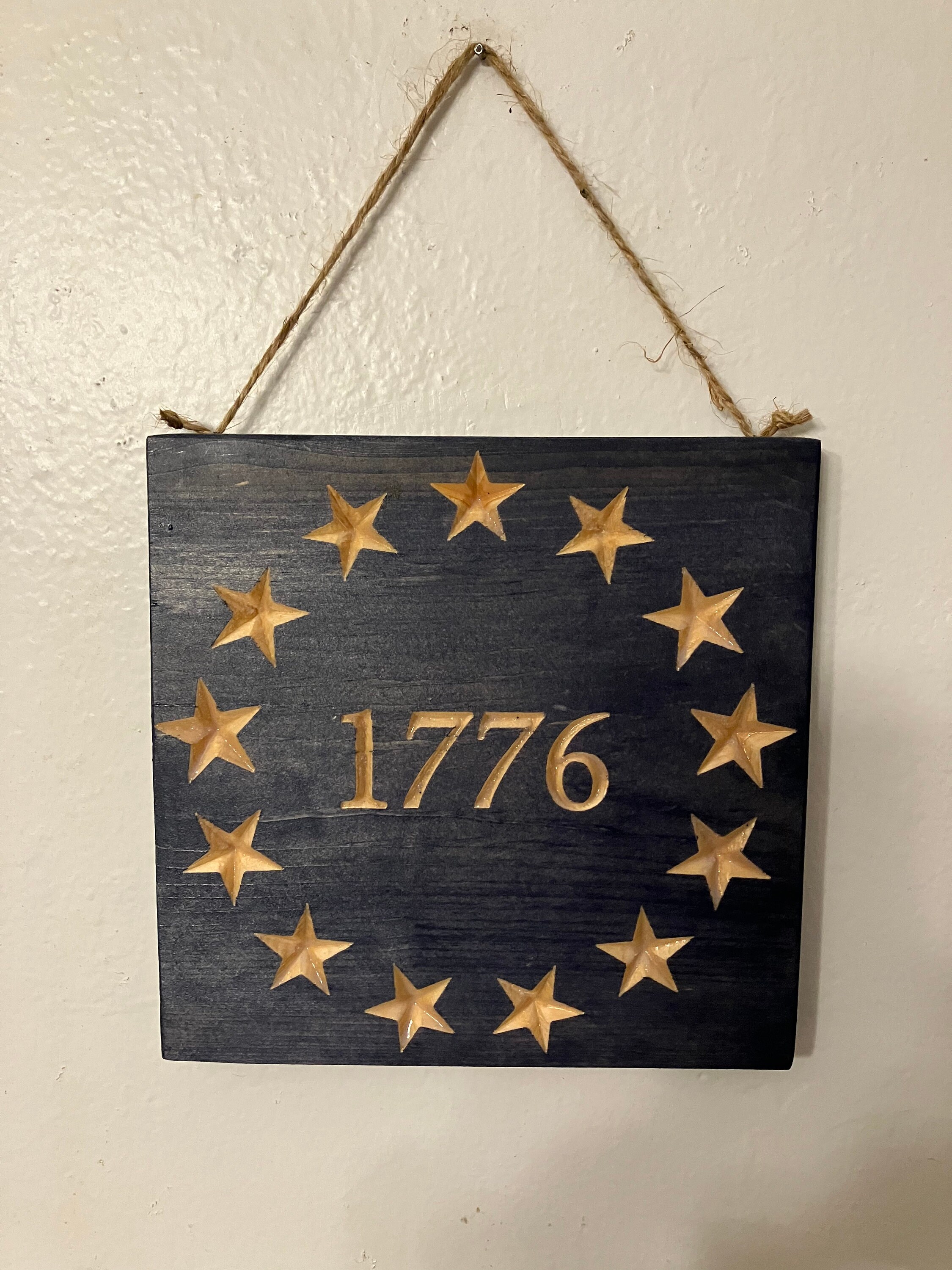 1776 Wood Carved Sign - Etsy
