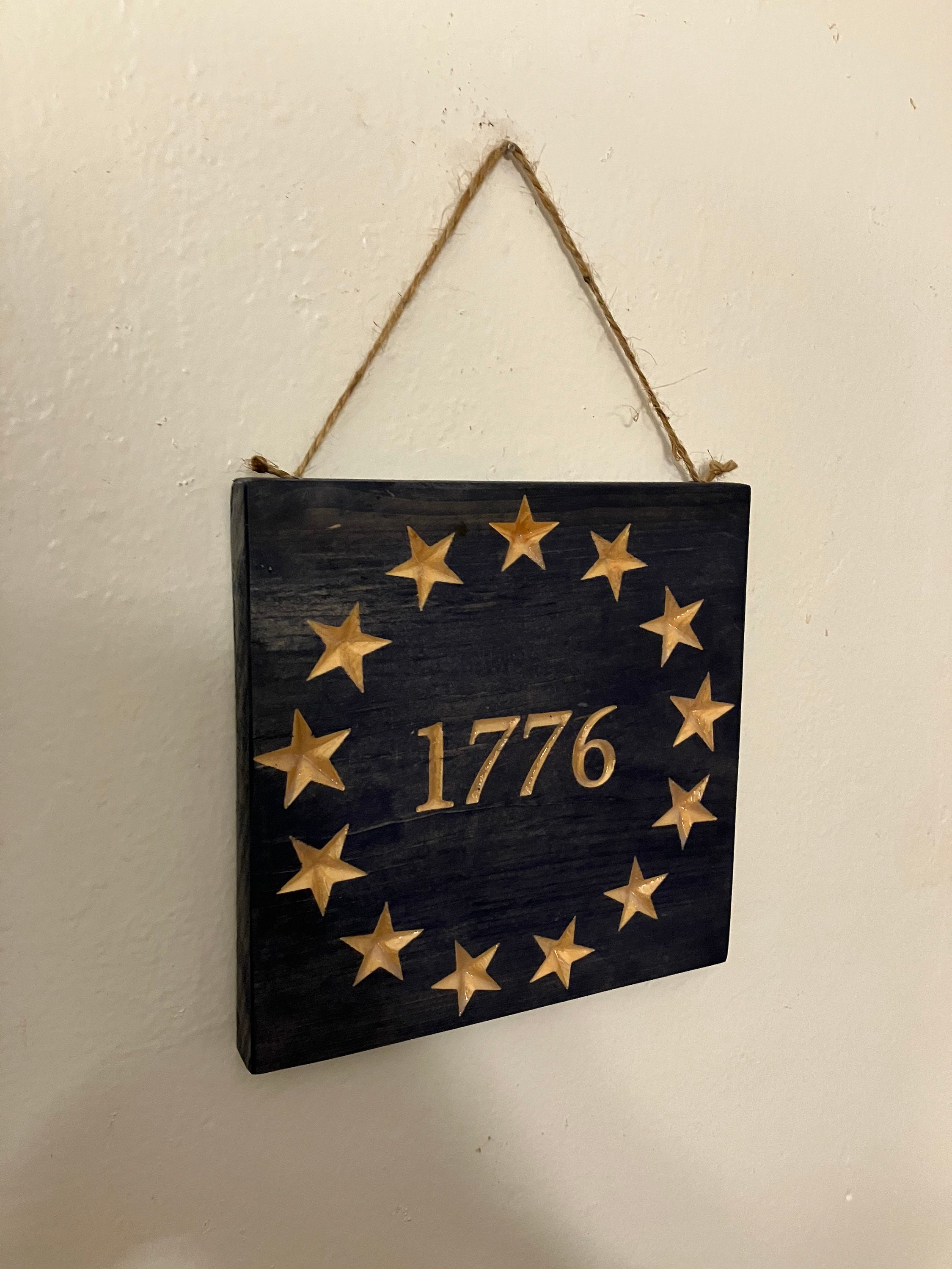 1776 Wood Carved Sign - Etsy