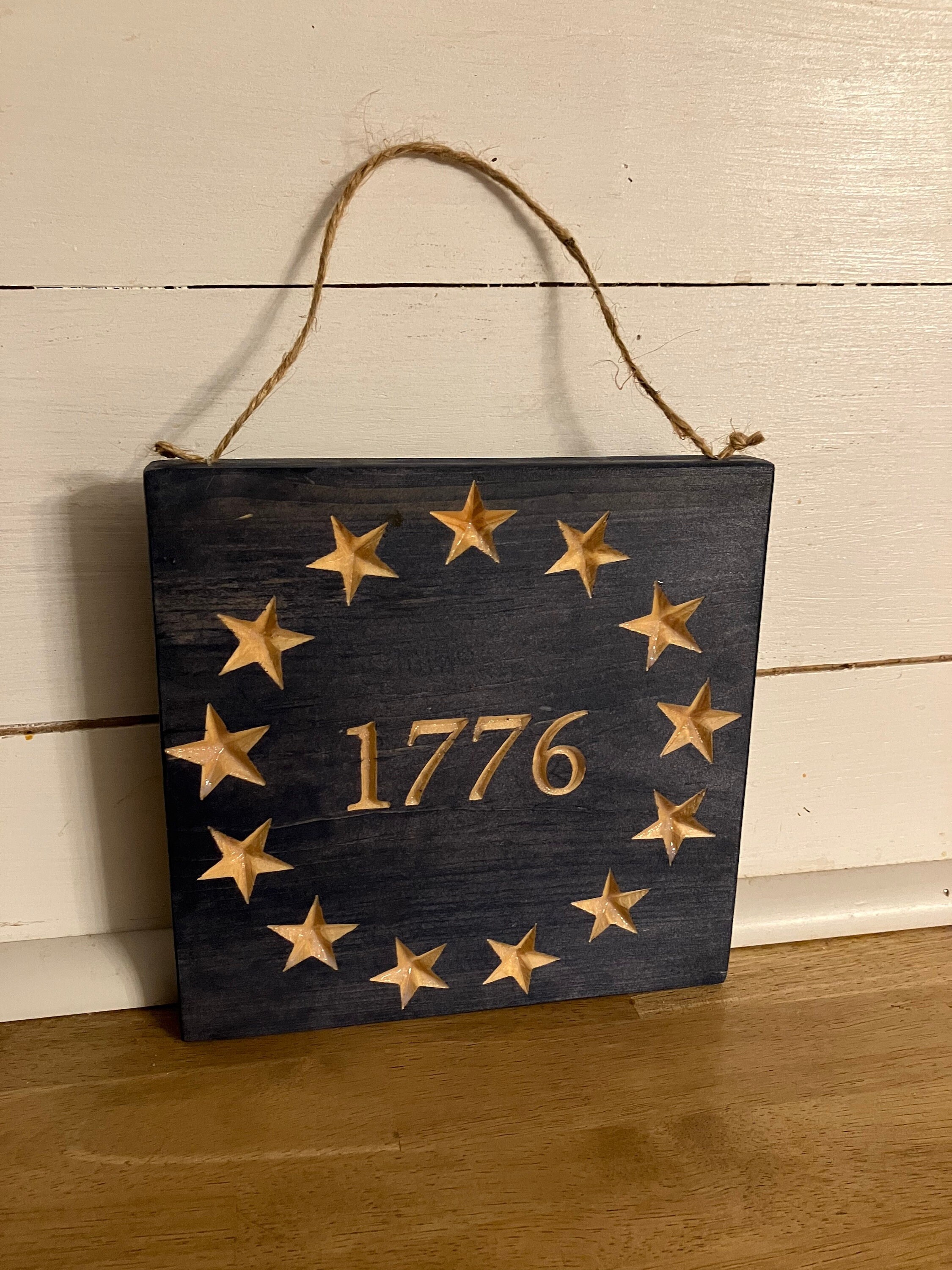 1776 Wood Carved Sign - Etsy