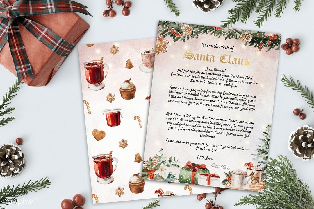 Editable Letter From Santa Claus From the Desk of Santa - Etsy