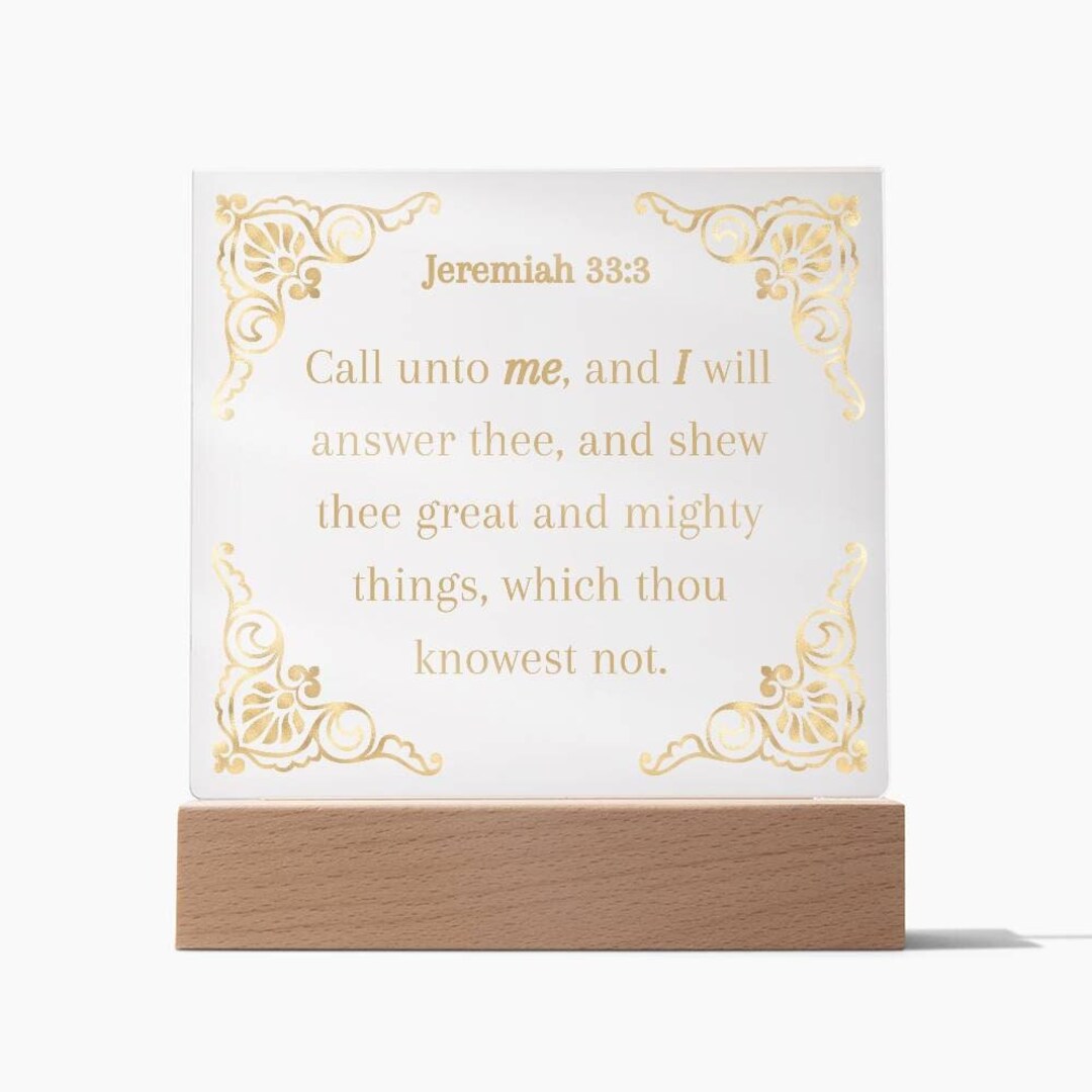 Acrylic KJV Bible Verse Plaque Religious Plaque Pastor Gift - Etsy