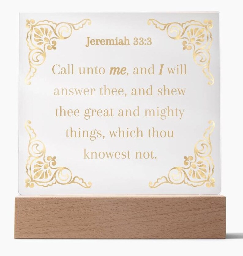 Religious Plaque With KJV Bible Verse, Ideal Gift for Pastors and ...