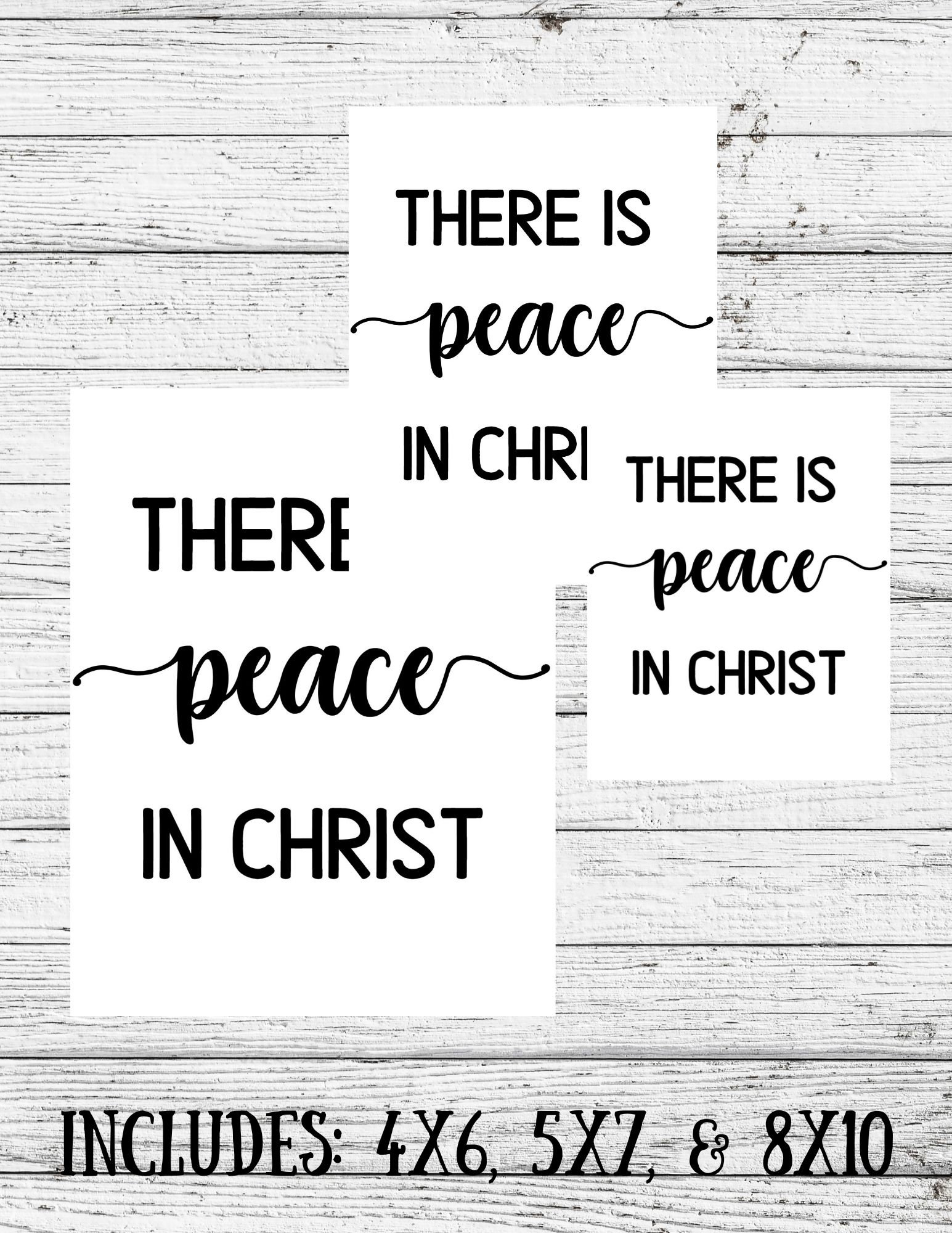 Peace in Christ Printable Art, Christian Decor, LDS Quote - Etsy