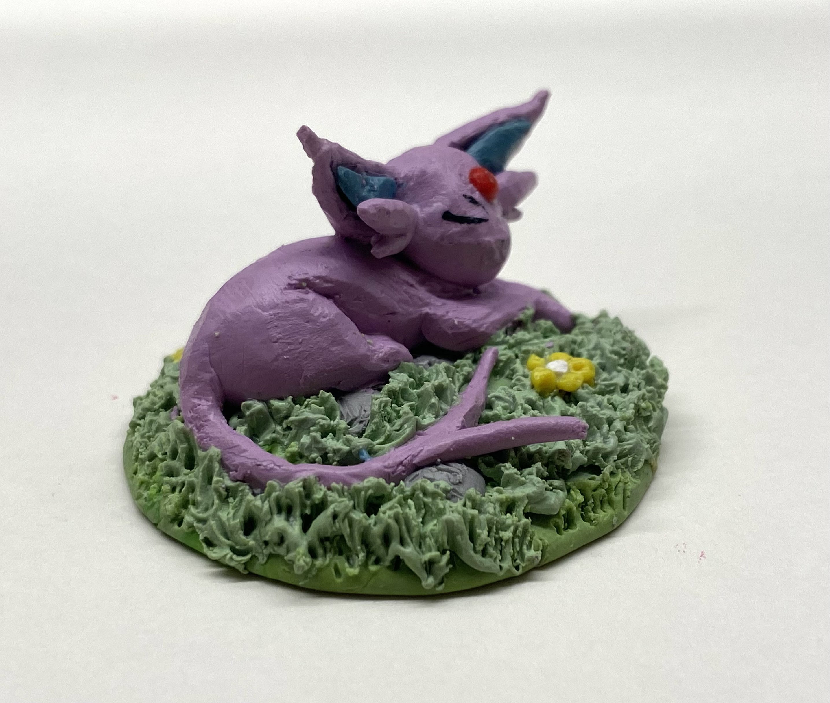 Sleeping Espeon in Medow - Etsy