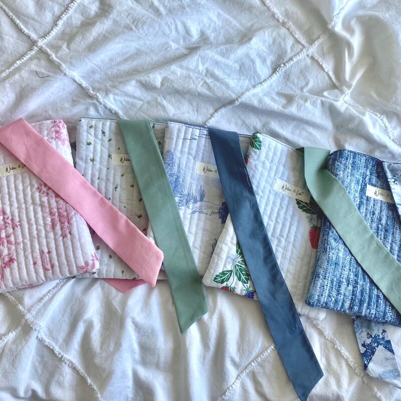 Padded Book Covers in Blue - Etsy UK