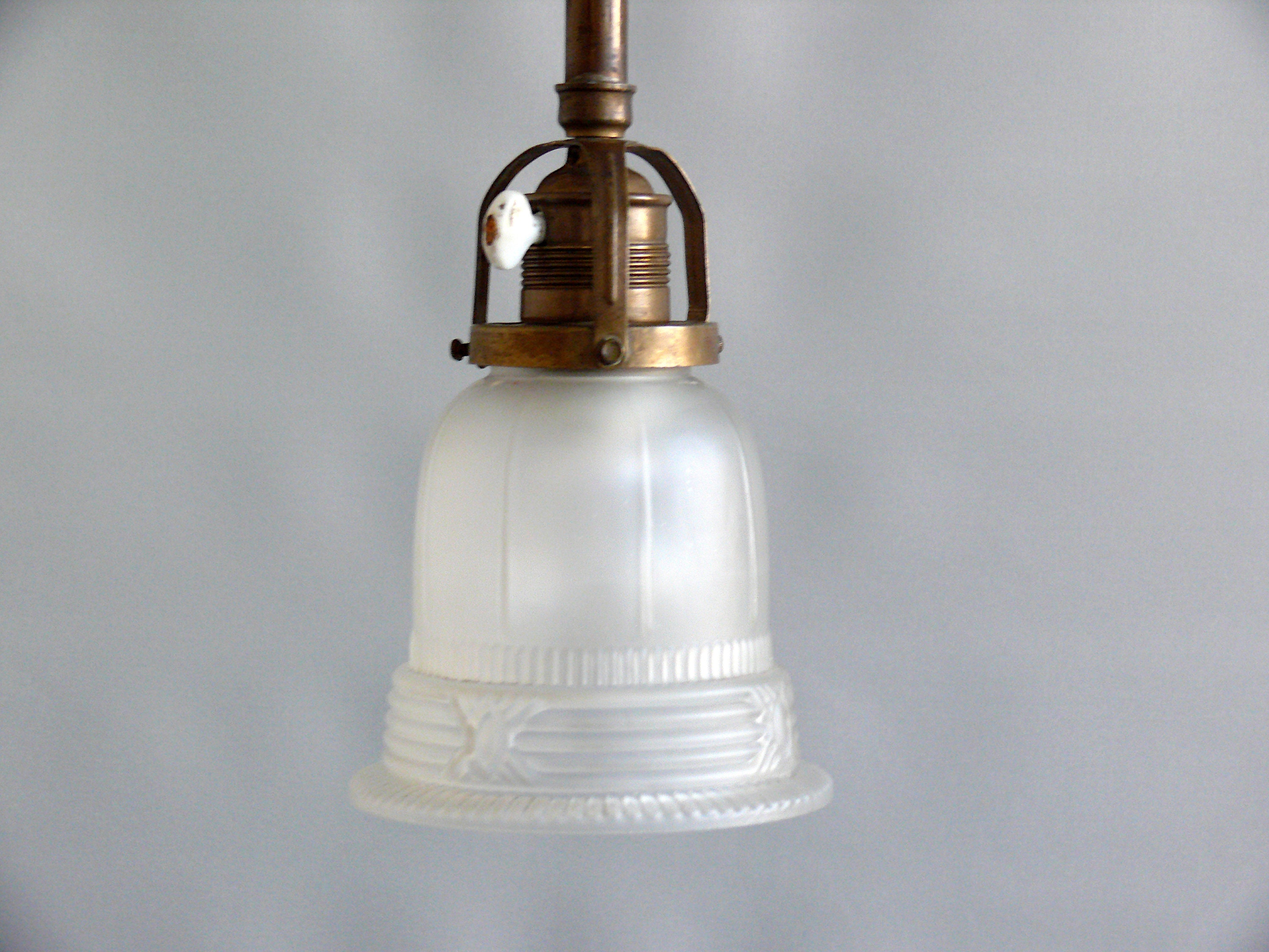 Original Art Nouveau Rod Pendant Lamp