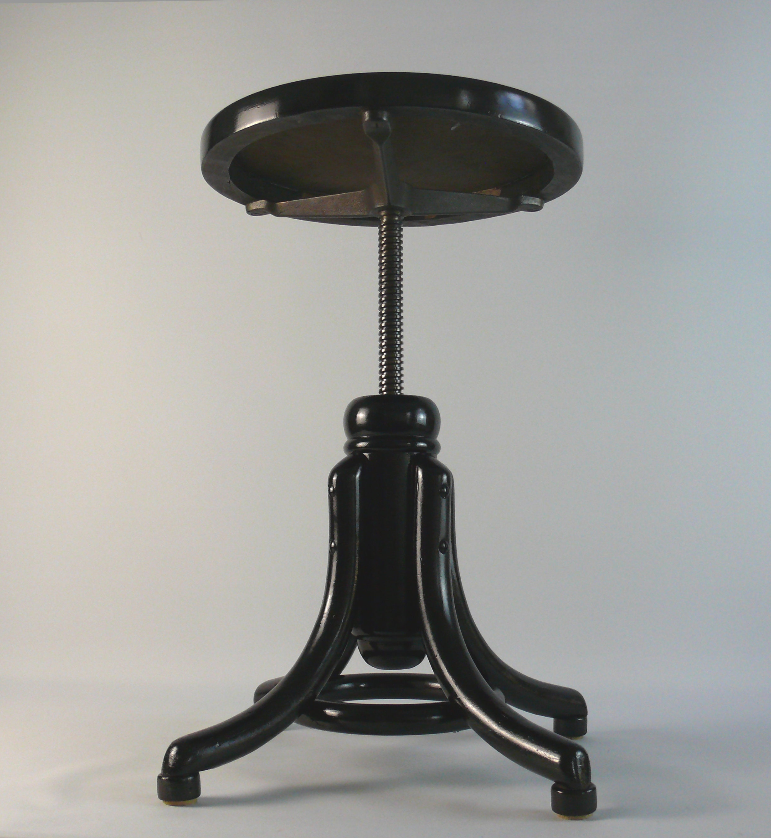 Klavierhocker, Original Gebr. Thonet, Bugholz