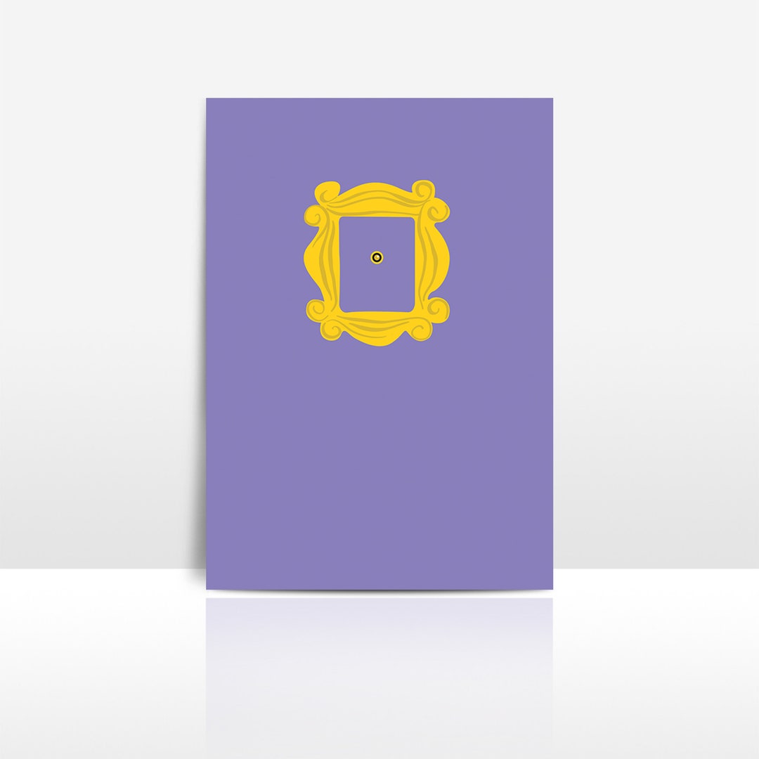 Friends Door TV Series Card Poster Illustration F.R.I.E.N.D.S Rachel ...
