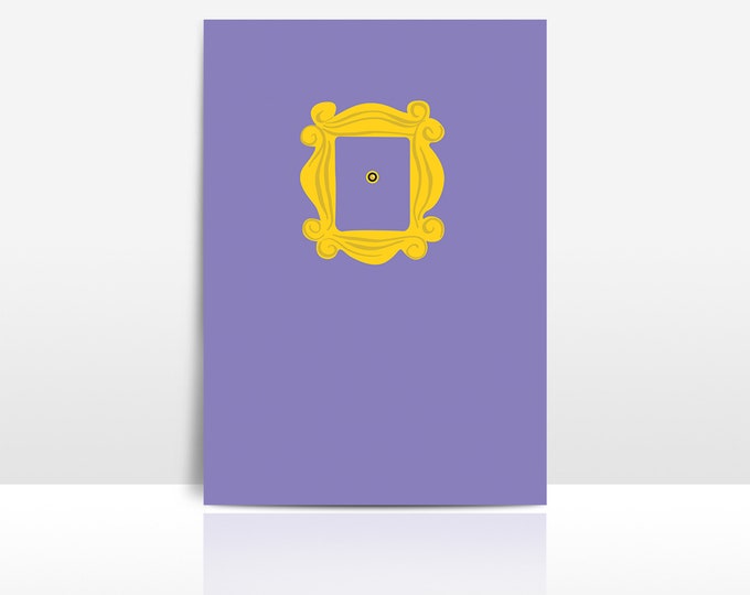 Friends Door TV Series Card Poster Illustration F.R.I.E.N.D.S Rachel ...
