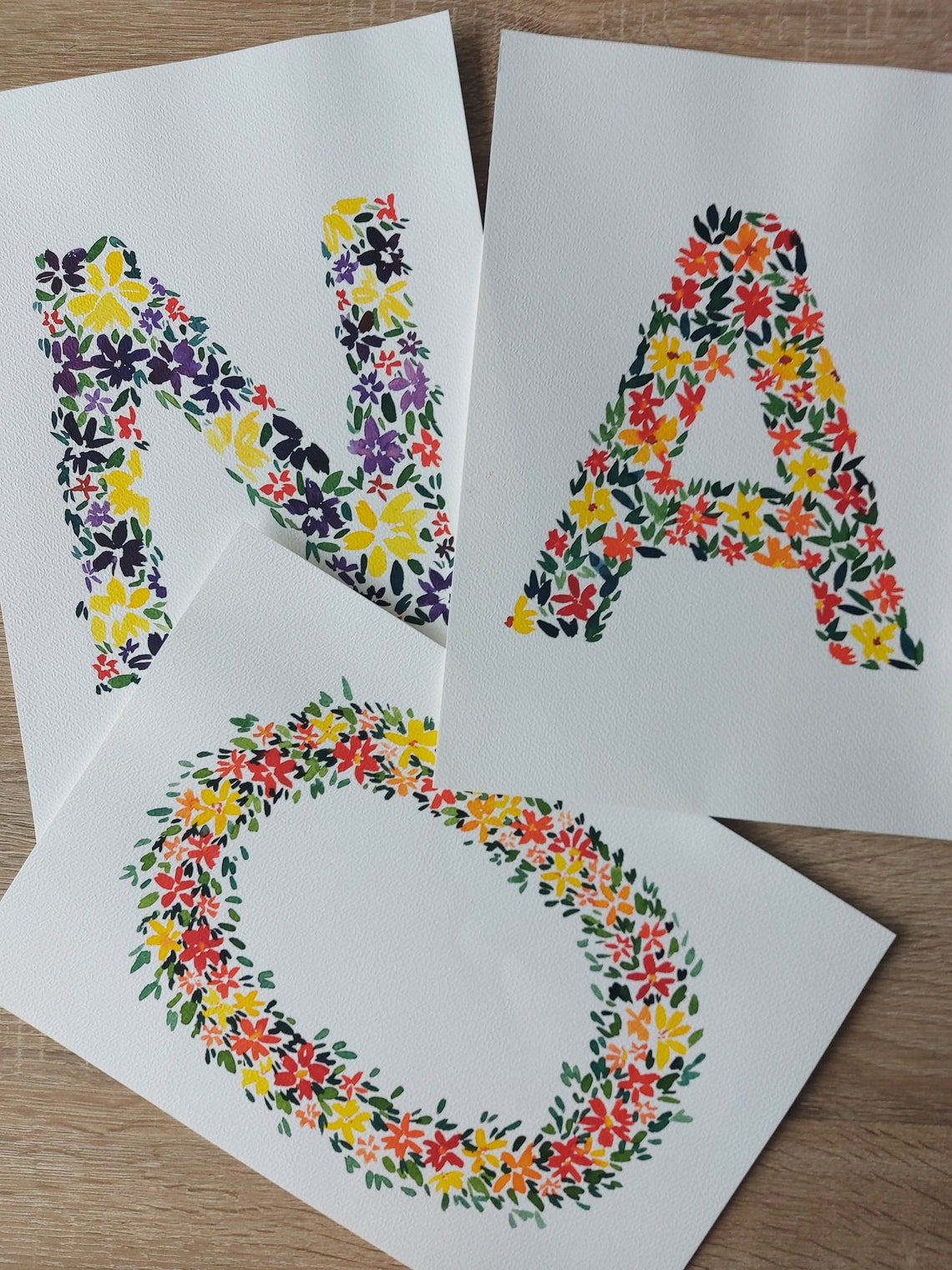 Letter to Frame Illustration Flowers Wall Decoration | Illustration ...