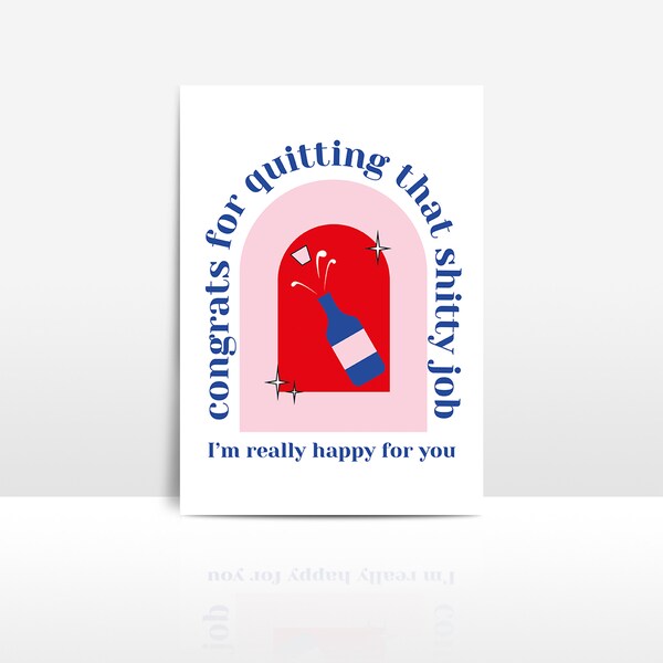 Quitting Job Card - Etsy