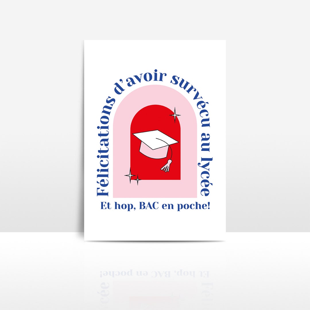 High School Baccalaureate Congratulations Card - Etsy