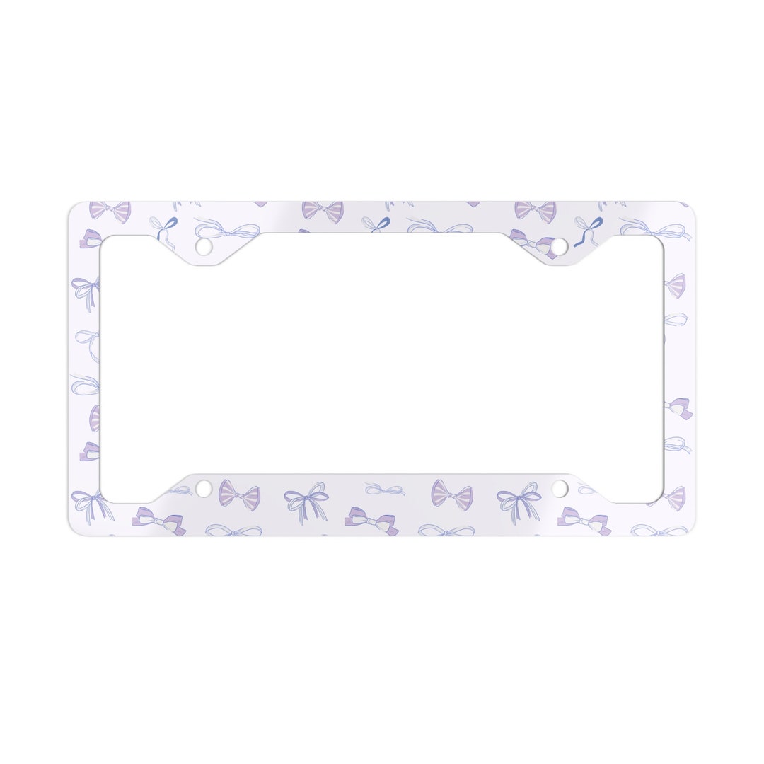 Coquette License Plate Cover, Pink Bow, Coquette Car Decor, Bow Car ...